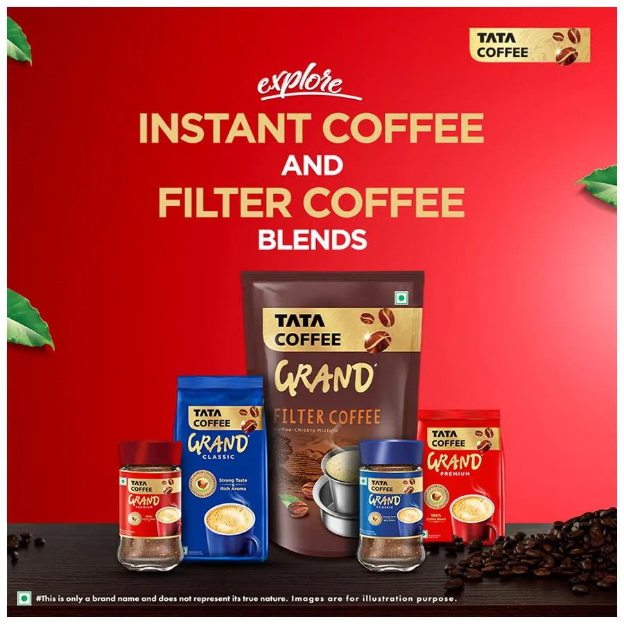 Tata Coffee Grand Premium Instant Coffee - 100% Coffee Blend