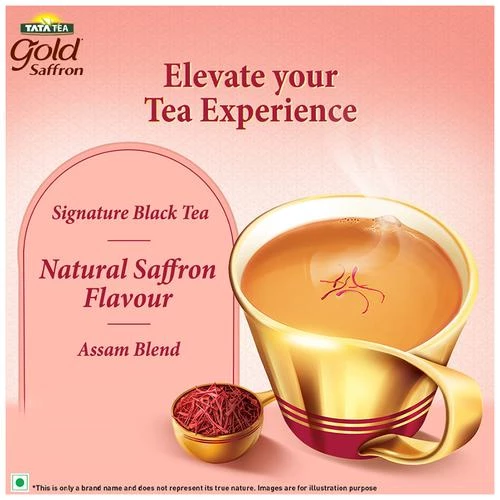 Tata Tea Gold Saffron Black Tea - Natural Flavour