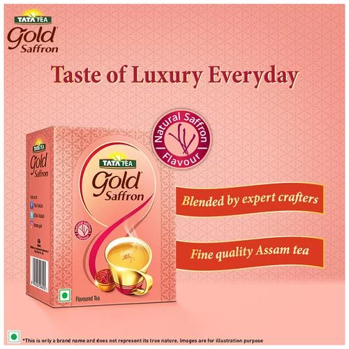 Tata Tea Gold Saffron Black Tea - Natural Flavour
