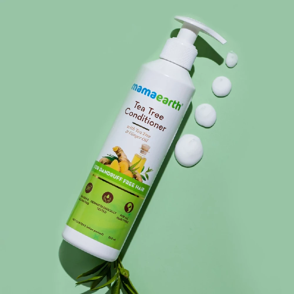 Tea Tree Conditioner with Tea Tree and Ginger Oil for Dandruff Free Hair