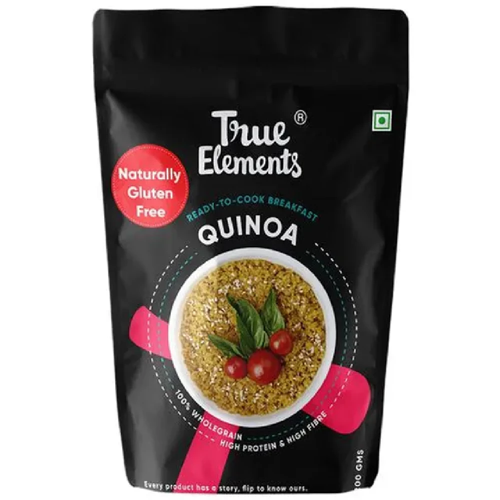 True Elements Quinoa - 100% Wholegrain, High Protein Breakfast cereal ...