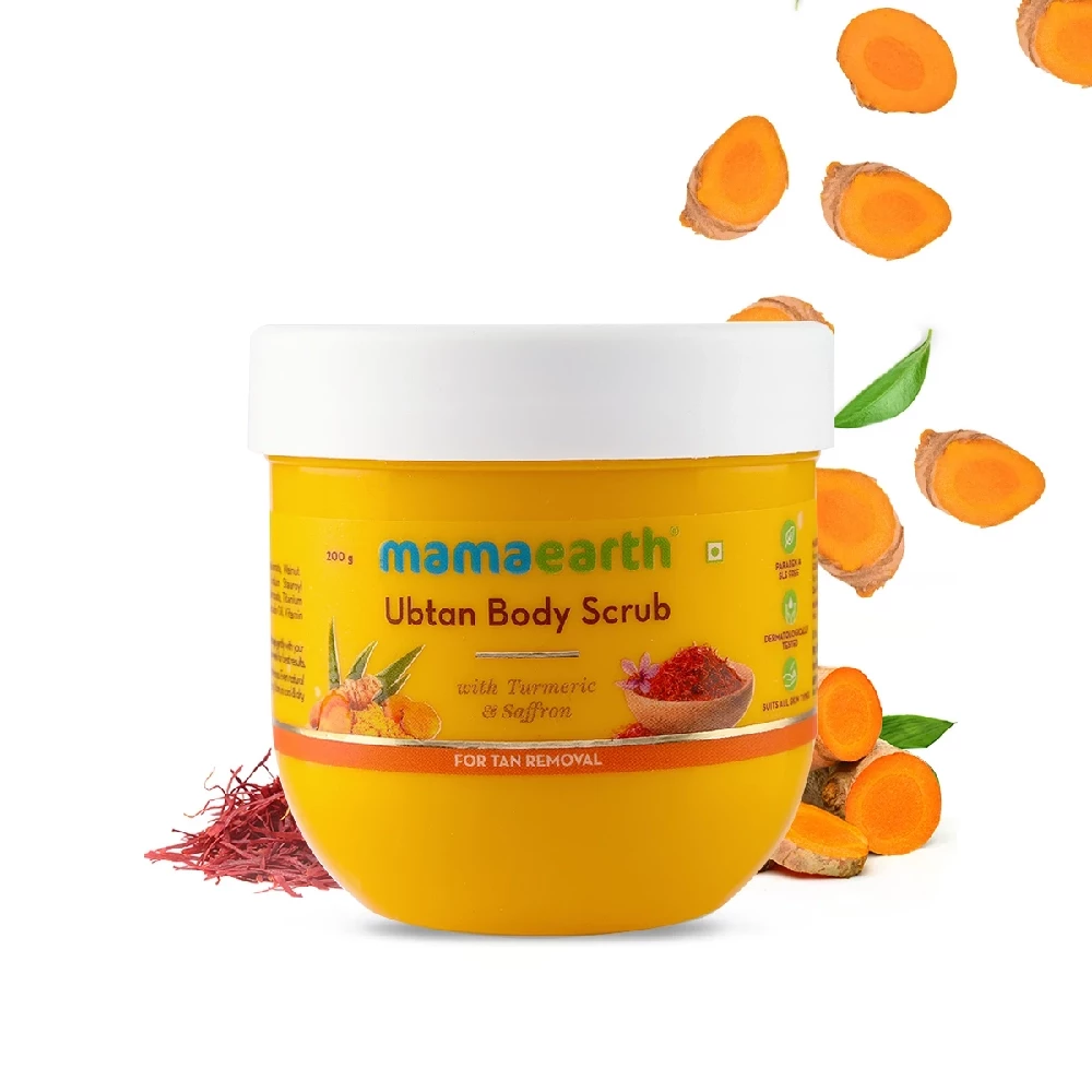 Ubtan Body Scrub with Turmeric and Saffron for Tan Removal | The Desi Food