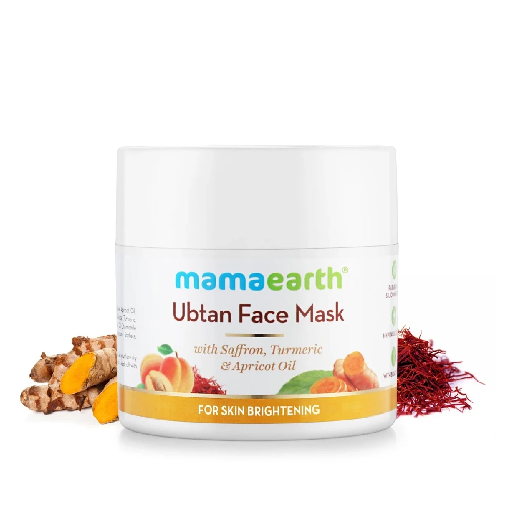 Ubtan Face Mask with Saffron and Turmeric for Skin Brightening and Tan ...