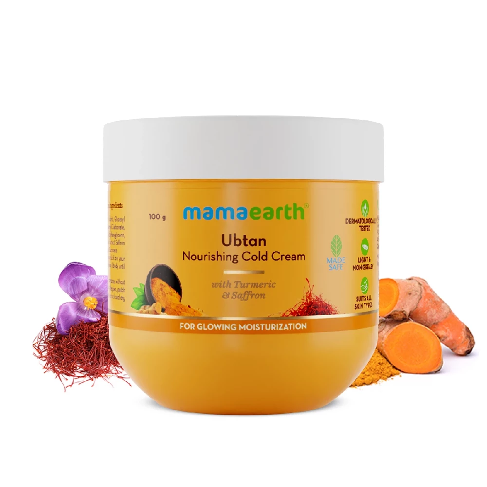 Ubtan Nourishing Cold Cream with Turmeric & Saffron for Glowing ...