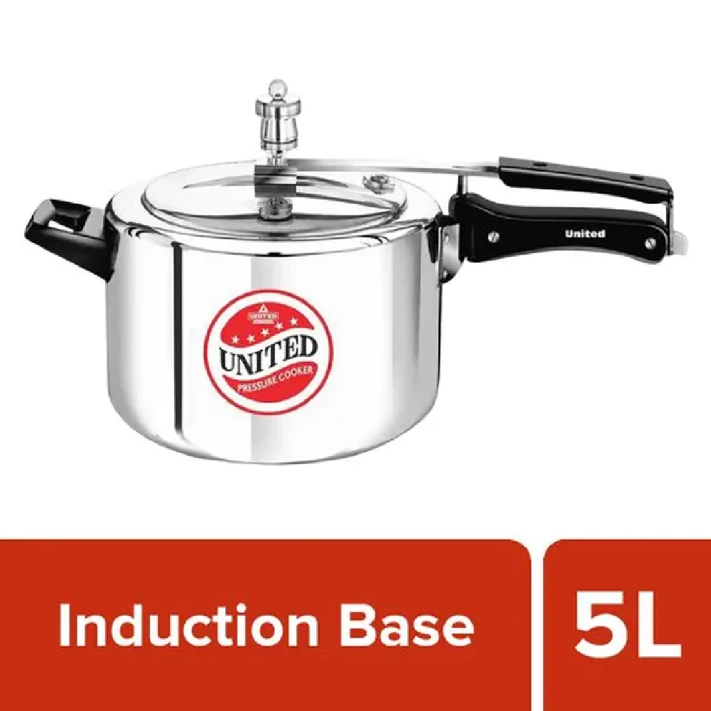 United Aluminium Inner Lid Pressure Cooker - Induction Base