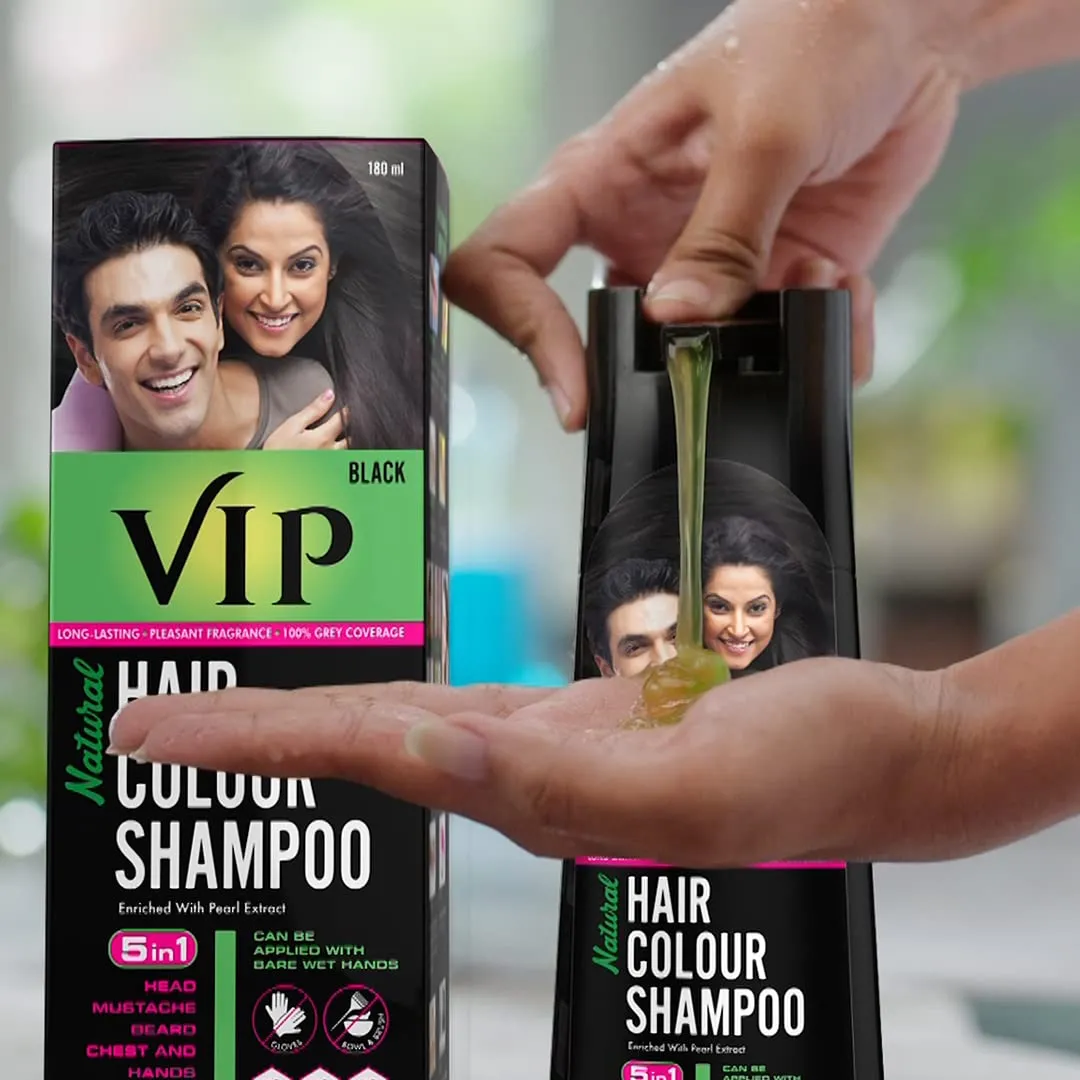 VIP Hair Colour Shampoo Black