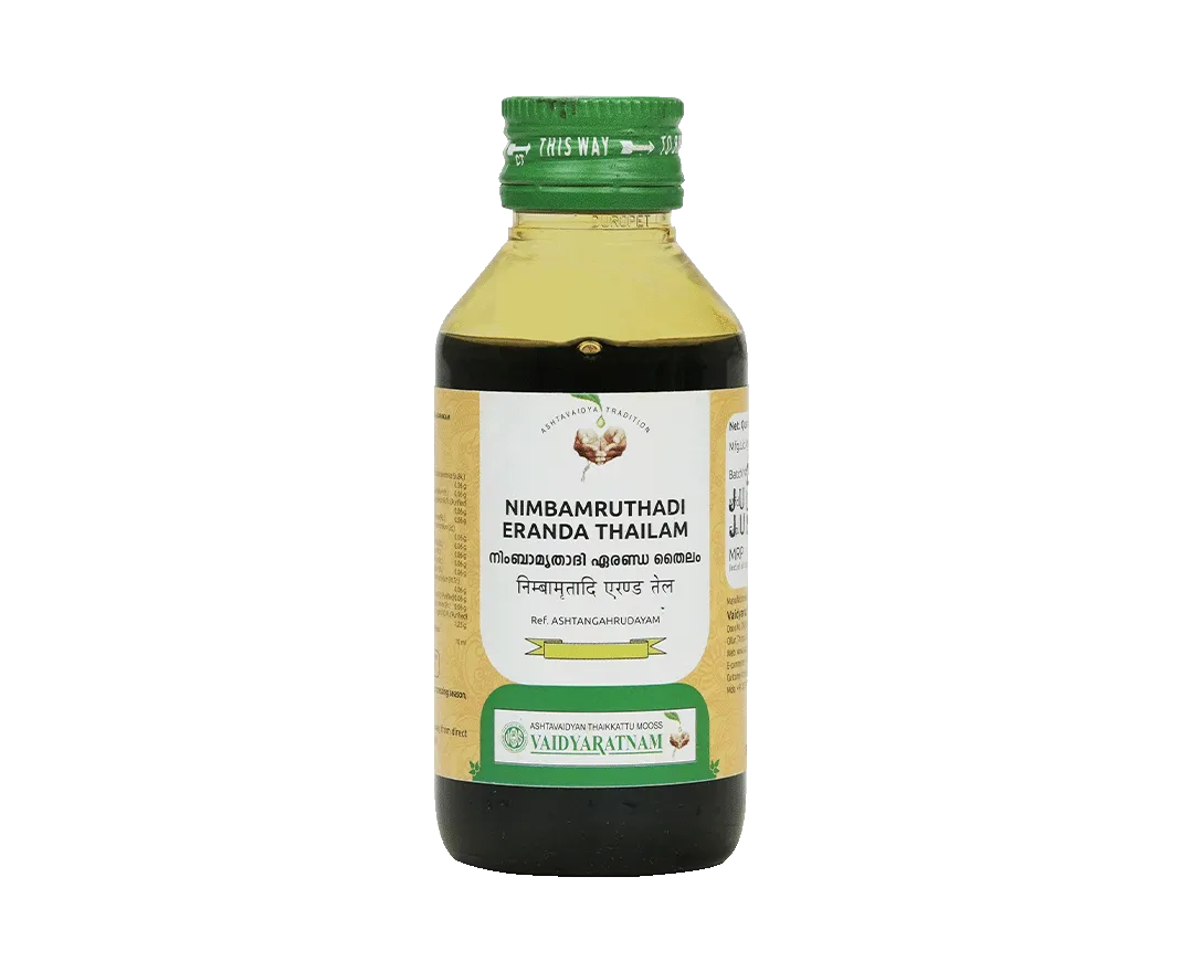 Vaidyaratnam Nimbamrithadi Eranda Thailam (Castor)