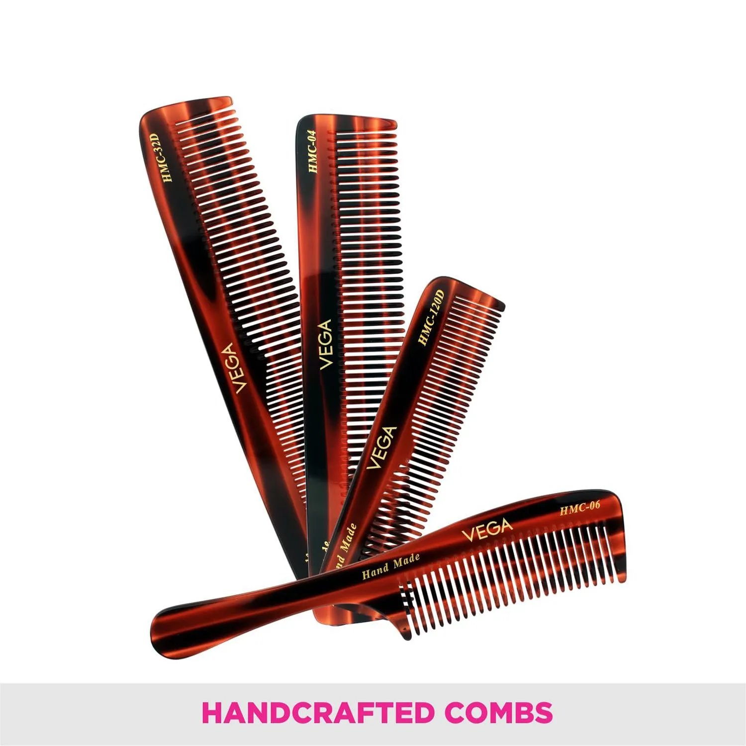 Vega Set of 4 Hand Made Comb