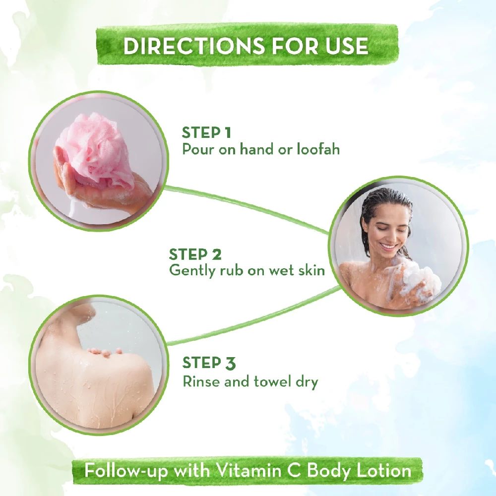 Vitamin C Body Wash with Vitamin C and Honey for Skin Illumination