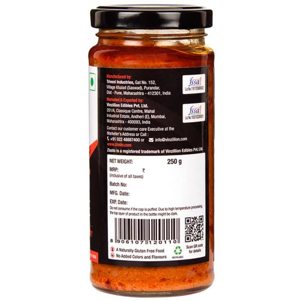 Zissto Jain Chole Masala Sauce